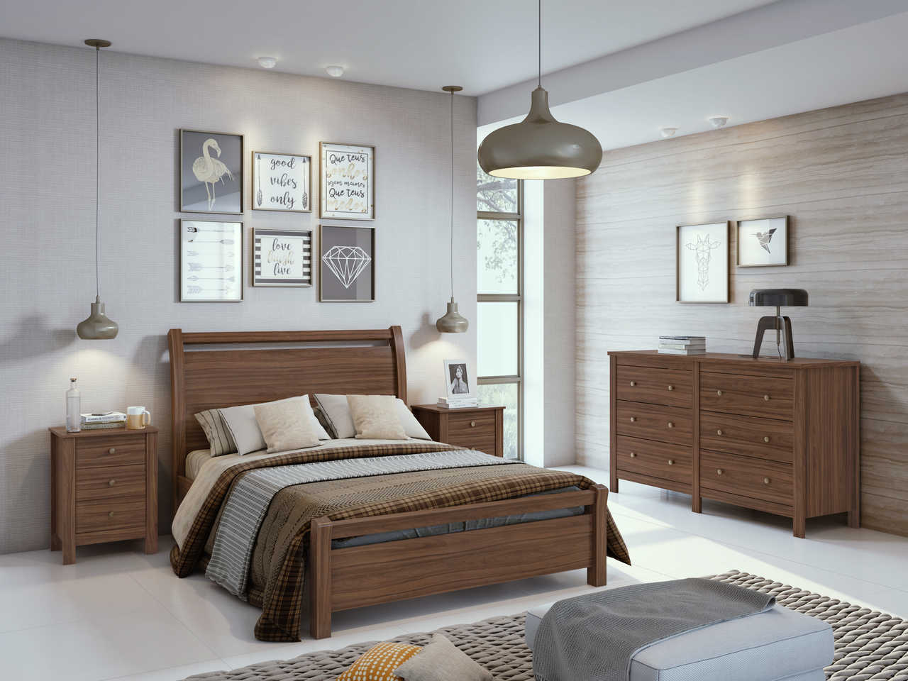 CAMA CASAL 1,40 REALI 2019 - IMBUIA NATURALE 2020