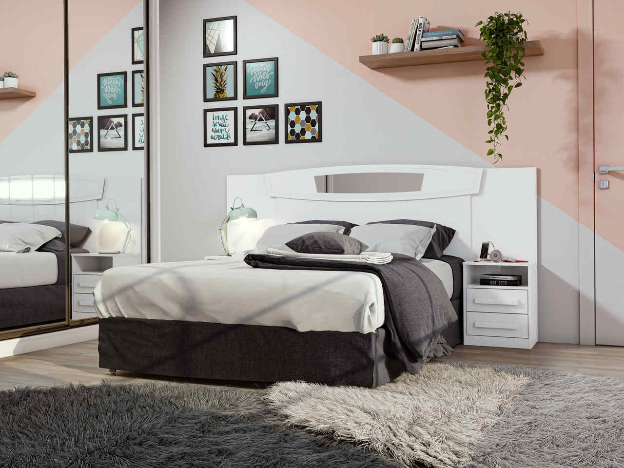 CABECEIRA BOX LOPAS 1,40/1,60 NOVITA 2021 - BRANCO